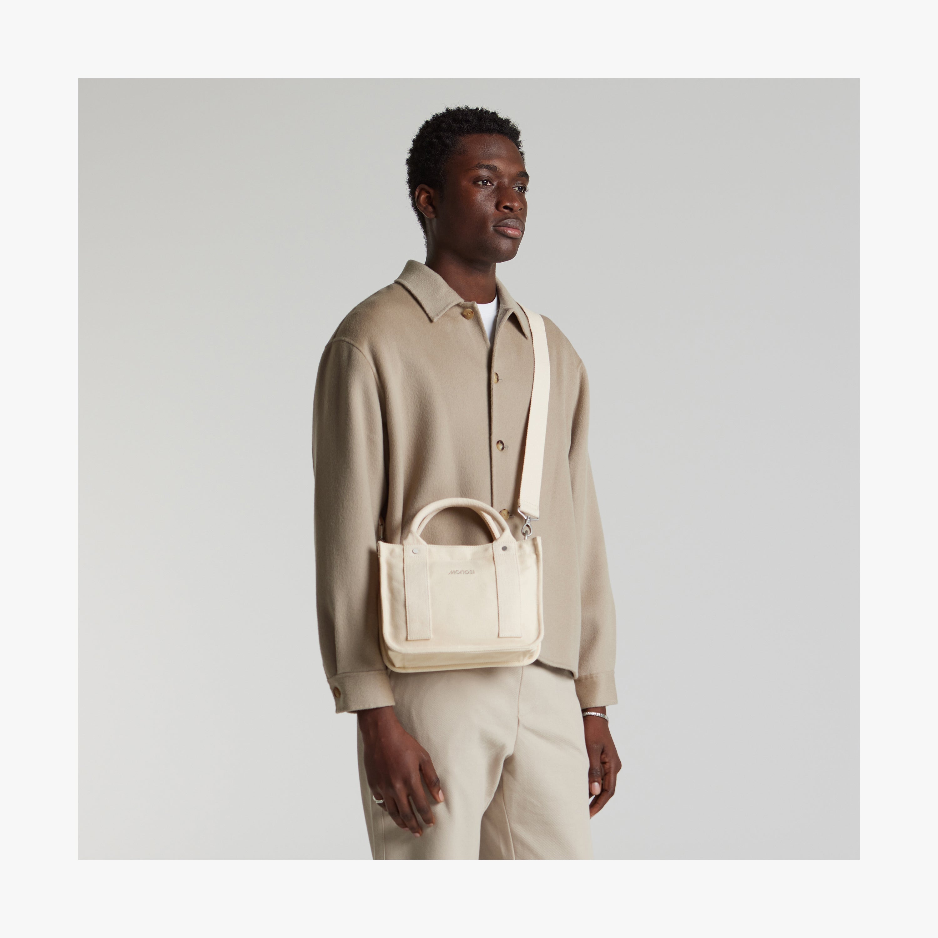 Gesso Small Tote, Premium Cotton Canvas Travel Bag | Monos Luggage ...