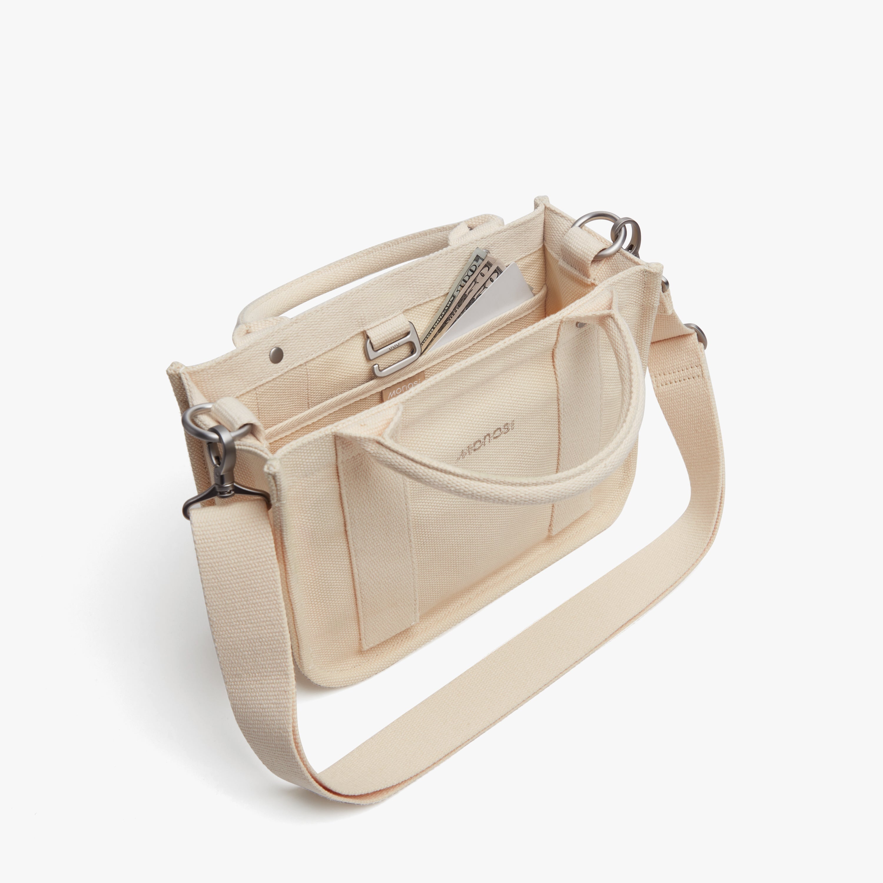 Gesso Small Tote, Premium Cotton Canvas Travel Bag | Monos Luggage ...