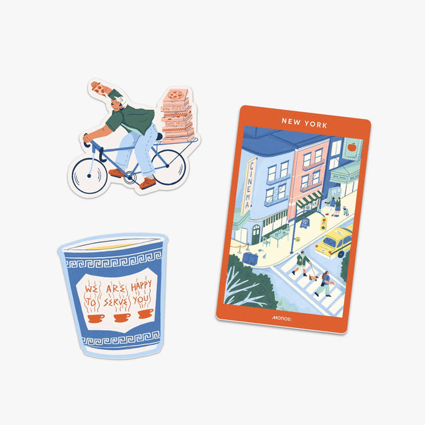 New York Destination Stickers, Personalize | Monos Travel Luggage ...
