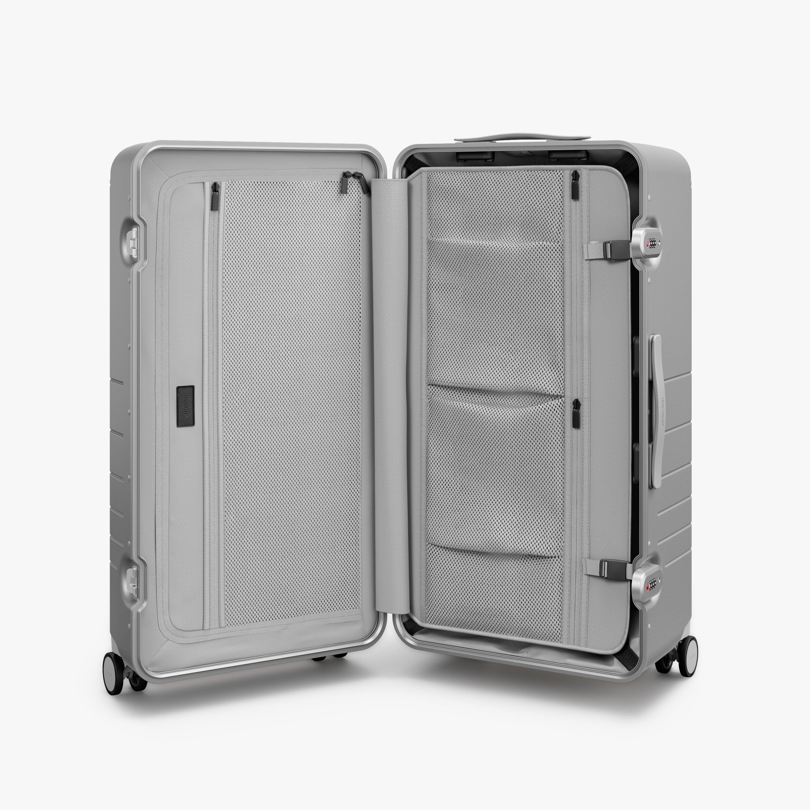 Hybrid Trunk Check-In Luggage | Monos Australia Aluminum Suitcases